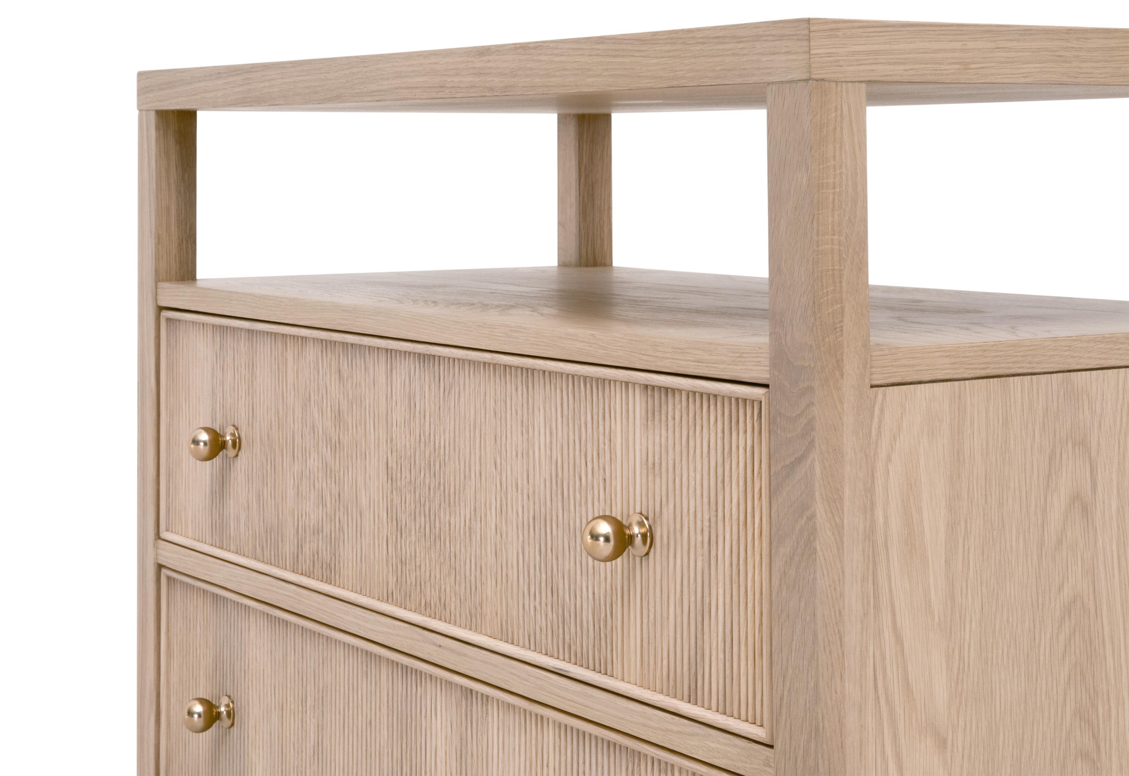 Highland Open Shelf, 2-Drawer Nightstand | Essentials For Living