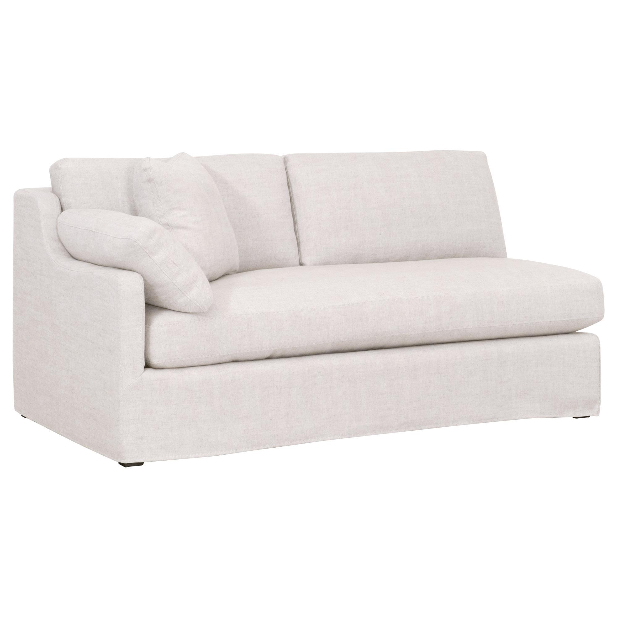 Lena Modular Slipcover 2-Seat Left Slope Arm Sofa | Essentials For Living