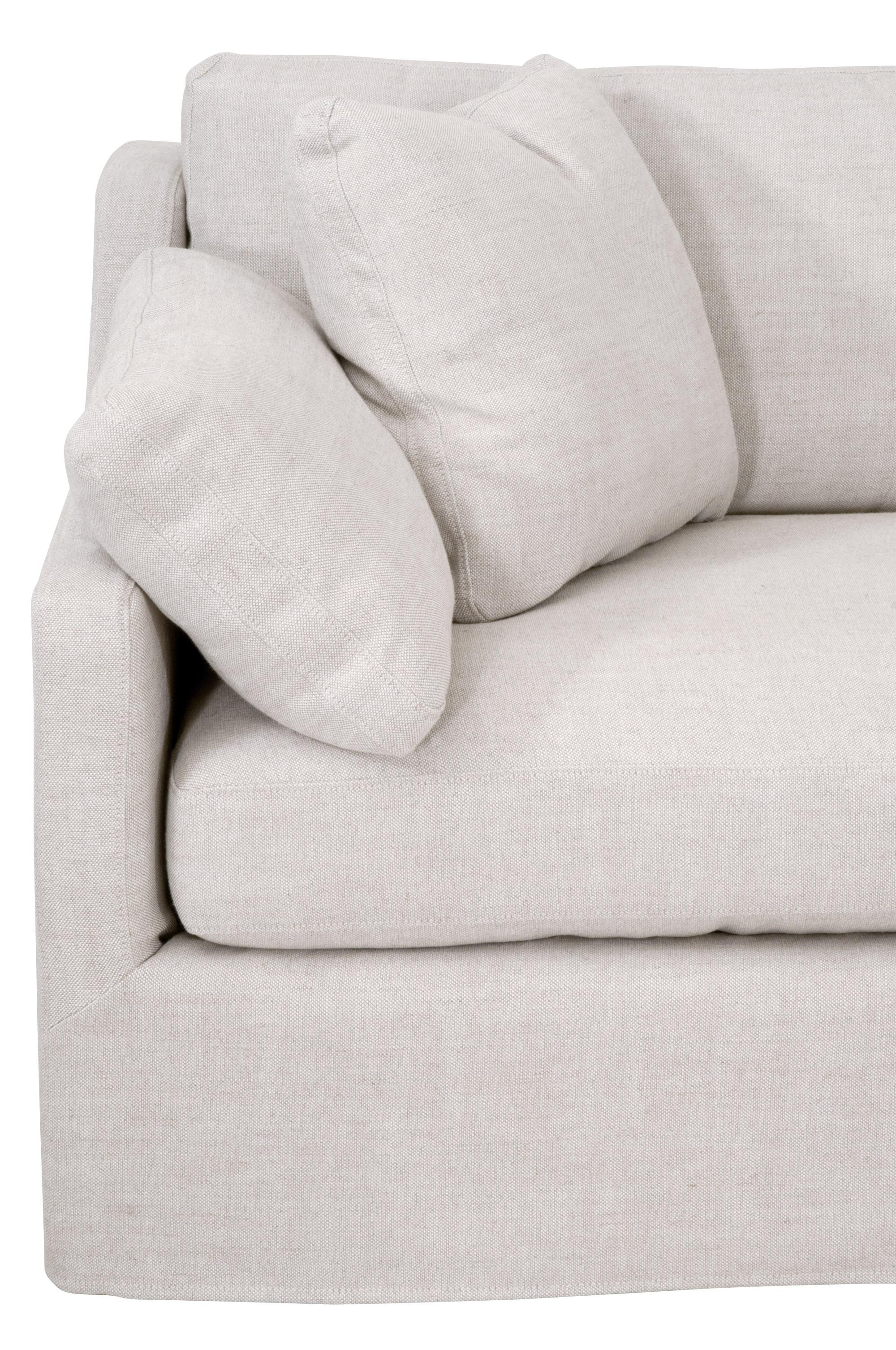 Lena Modular Slipcover 2-Seat Left Slope Arm Sofa | Essentials For Living