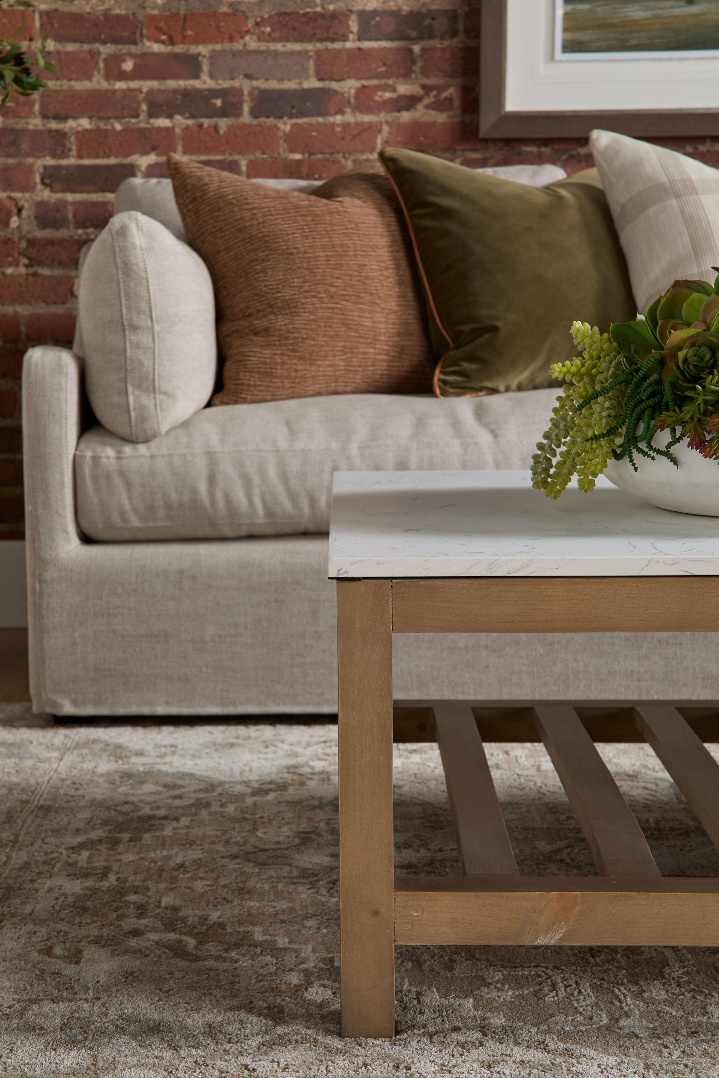 Lena Modular Slipcover 2-Seat Left Slope Arm Sofa | Essentials For Living
