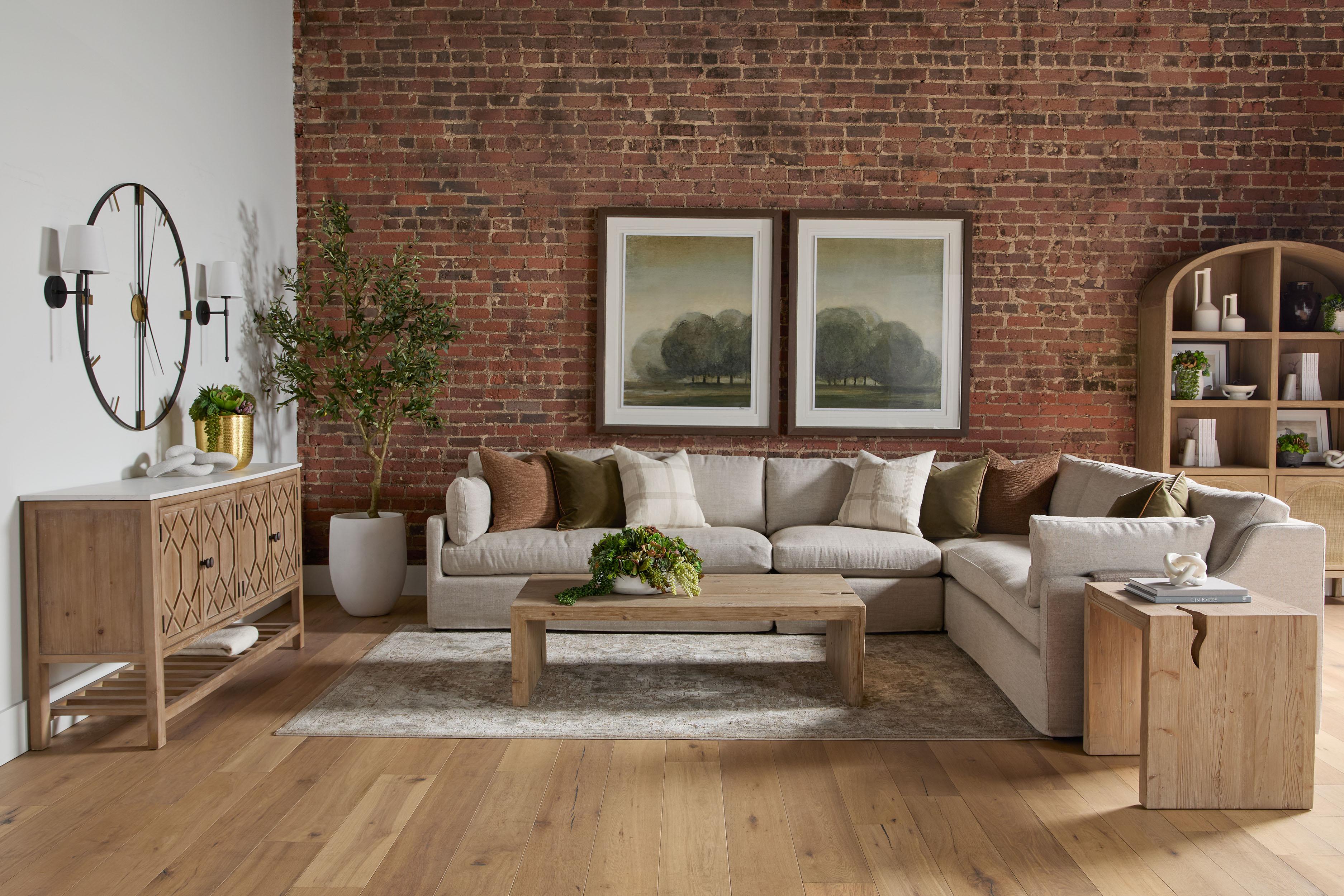 Lena Modular Slipcover 2-Seat Left Slope Arm Sofa | Essentials For Living