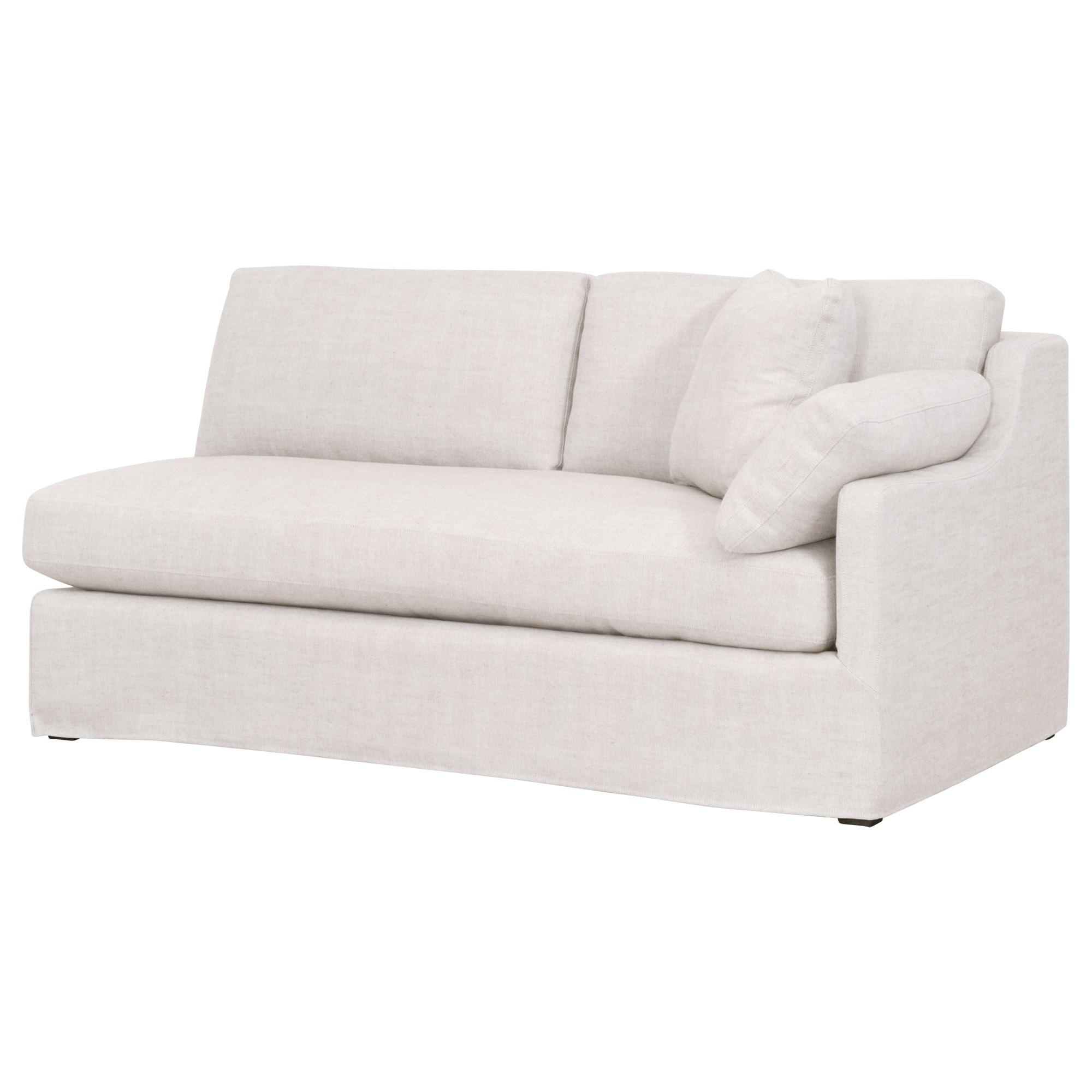 Lena Modular Slipcover 2-Seat Right Slope Arm Sofa | Essentials For Living