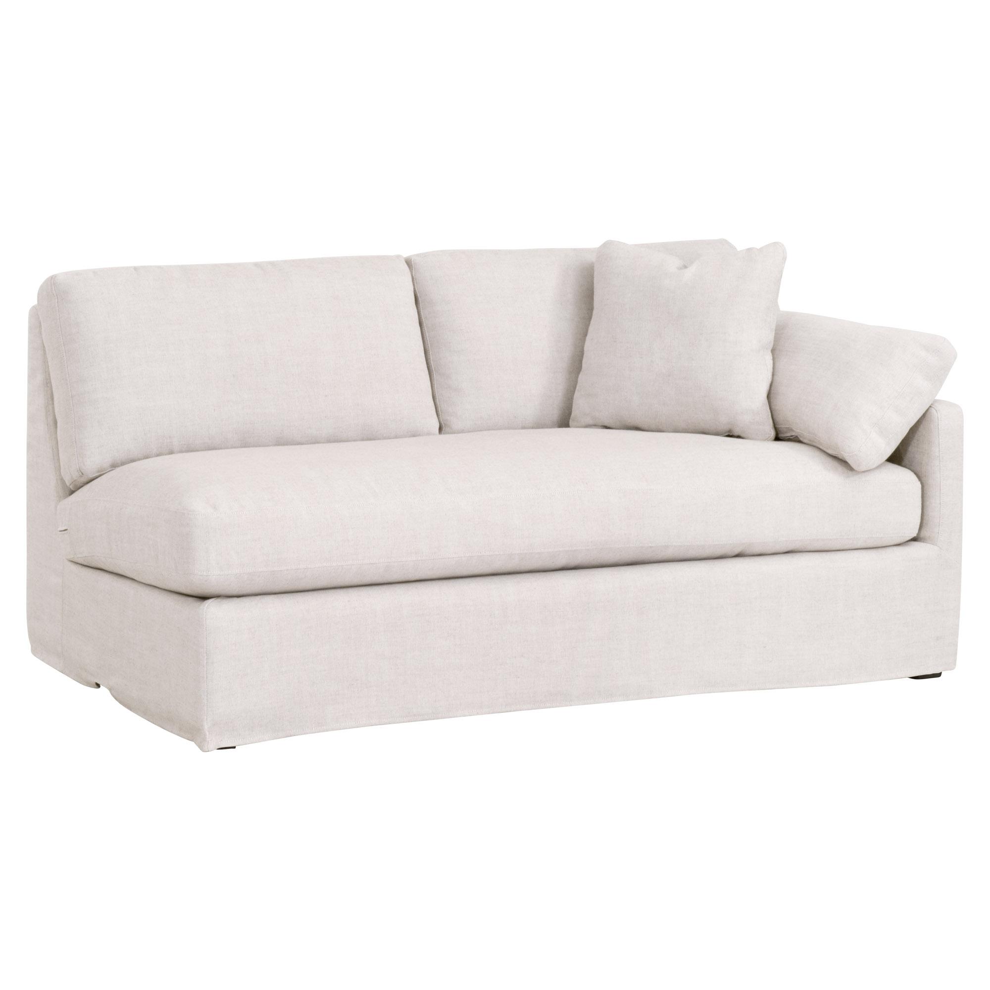 Lena Modular Slipcover 2-Seat Right Slope Arm Sofa | Essentials For Living