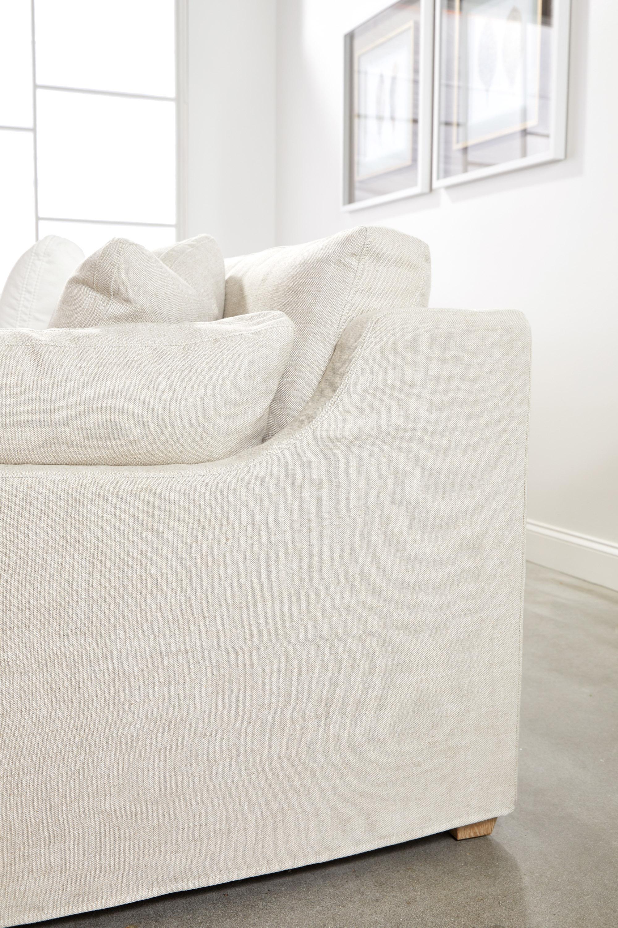 Lena Modular Slipcover 2-Seat Right Slope Arm Sofa | Essentials For Living