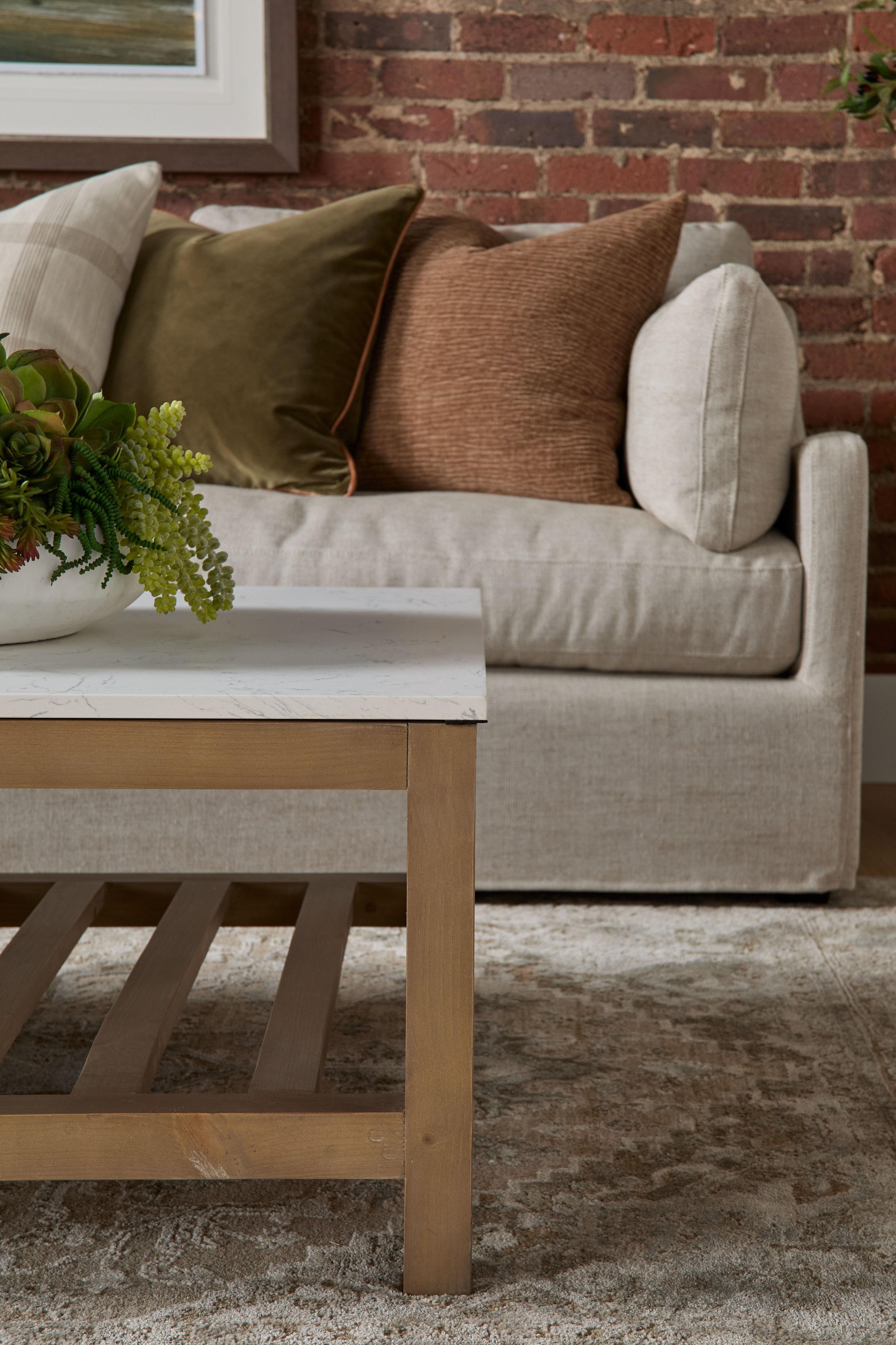Lena Modular Slipcover 2-Seat Right Slope Arm Sofa | Essentials For Living