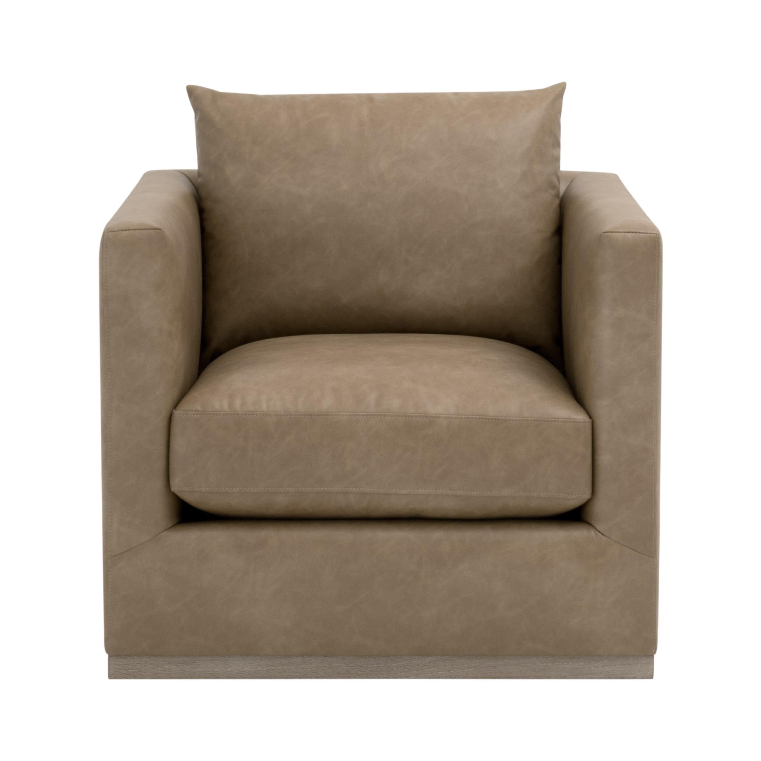 Siena Plinth Base Swivel Club Chair | Essentials For Living