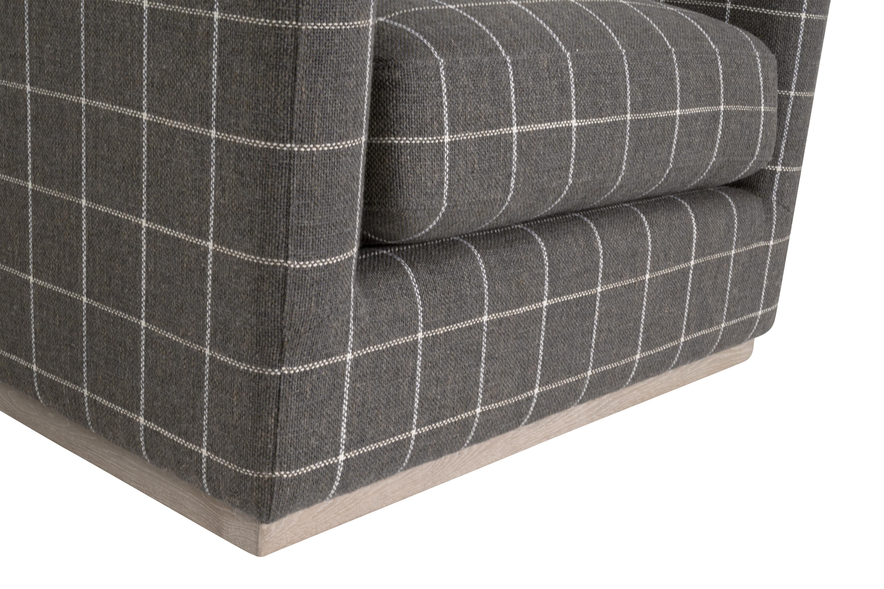 Siena Plinth Base Swivel Club Chair | Essentials For Living